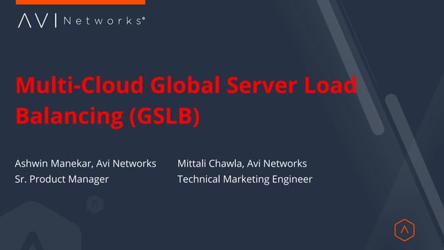 Multi-Cloud Global Server Load Balancing (GSLB) | PPTX | Cloud Computing | Internet