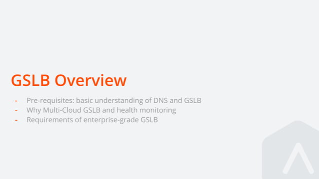 Multi-Cloud Global Server Load Balancing (GSLB) | PPTX | Cloud Computing | Internet