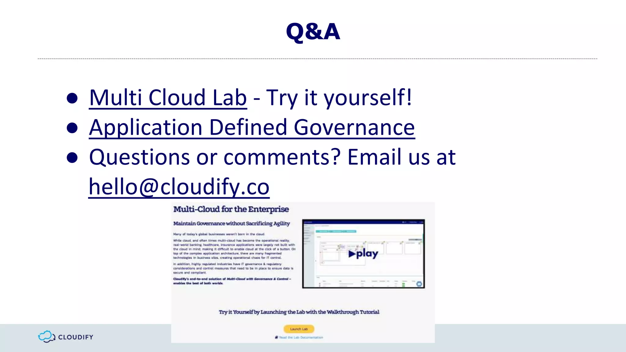 Orchestrating Complex Multi Cloud Enterprise Applications Ppt