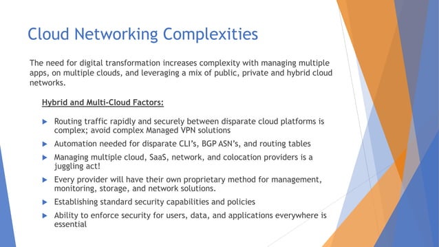 Multi cloud networking | PPTX