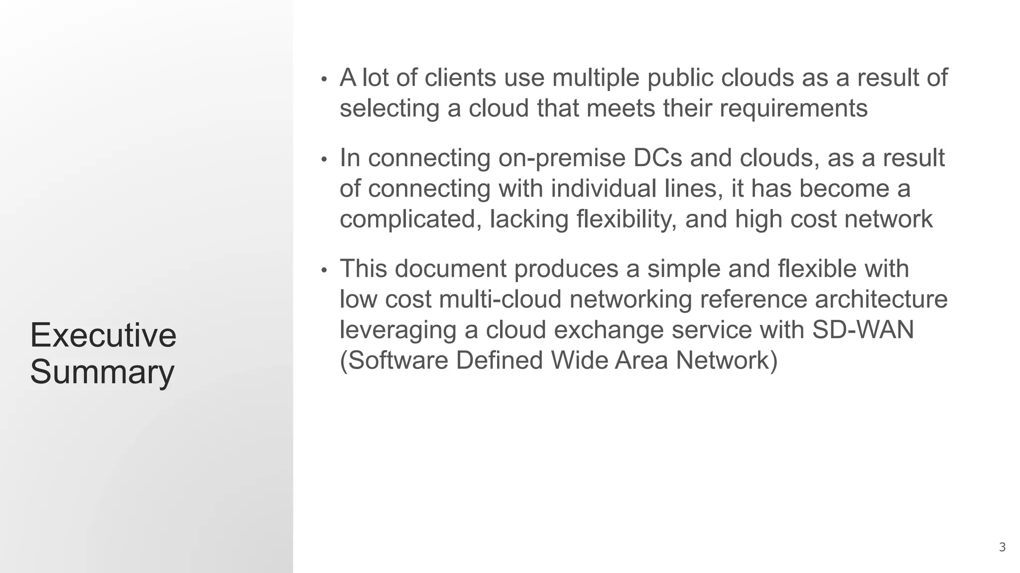 Multi cloud network leveraging sd-wan reference architecture | PPT