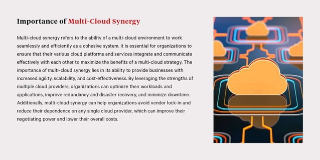 Multi-Cloud Synergy: Achieving Optimal Efficiency and Cost Savings | PPT