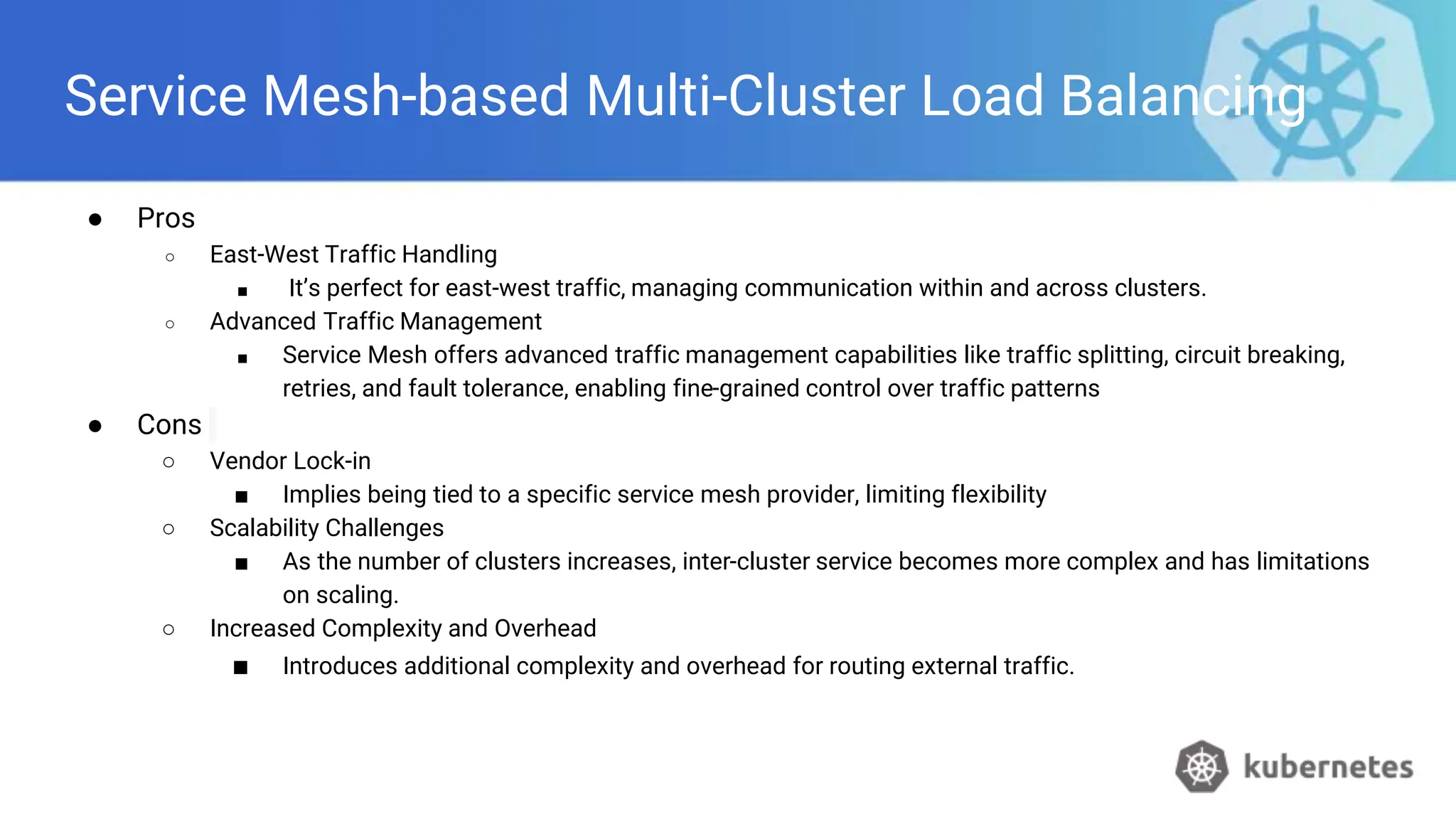 Multi Cluster Load Balancing In Kubernetes Strategies And Considerationspptx
