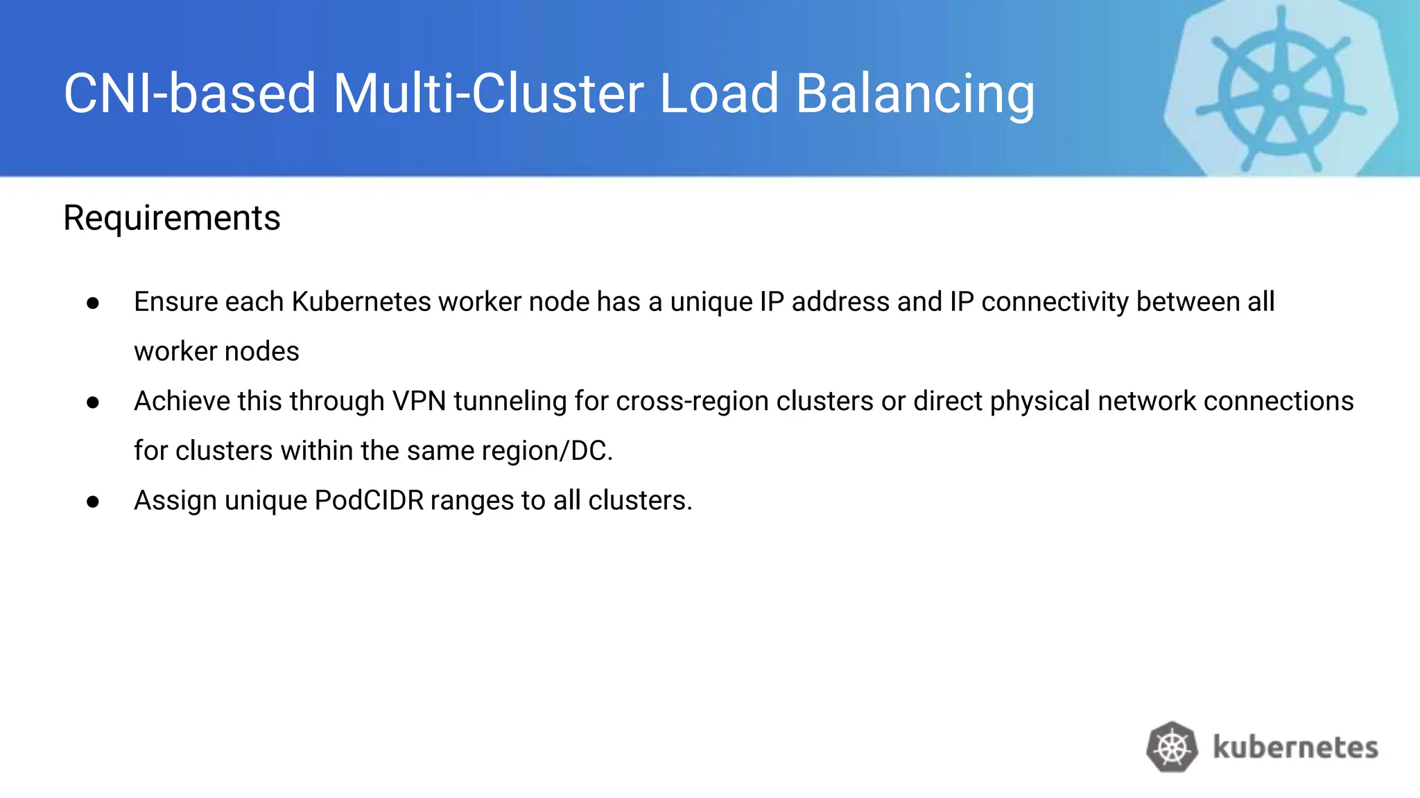 Multi Cluster Load Balancing In Kubernetes Strategies And Considerationspptx