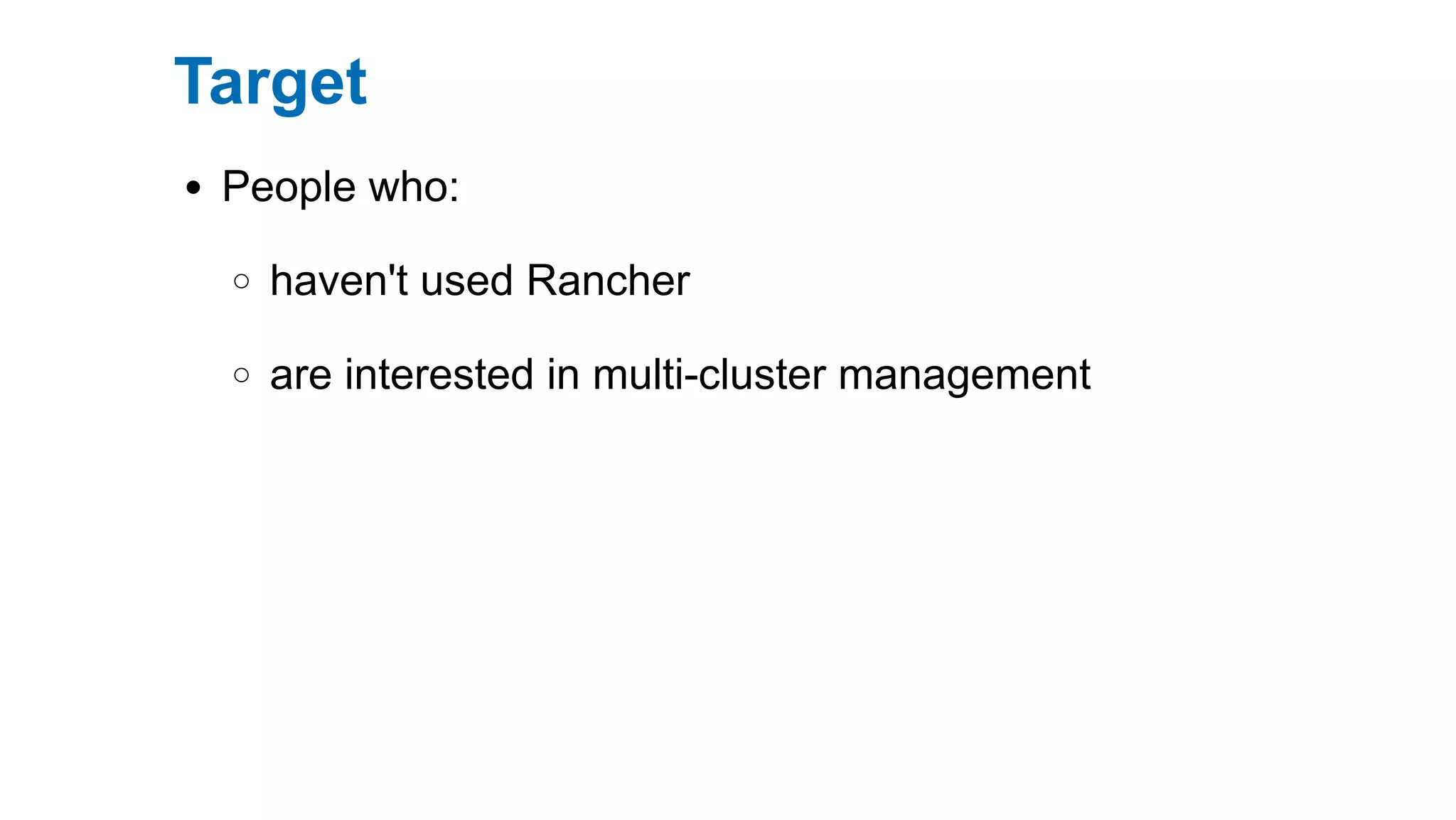 Multi cluster management with rancher | PDF