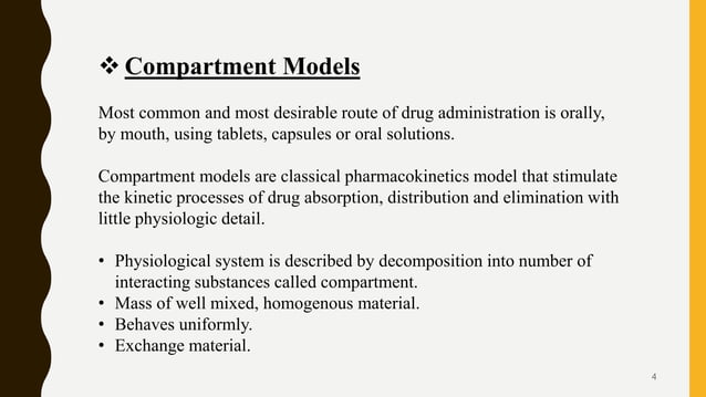 Multi compartment models | PPTX