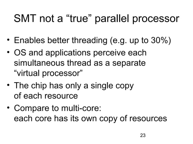 Multi core-architecture | PPT | Operating Systems | Computer Software ...