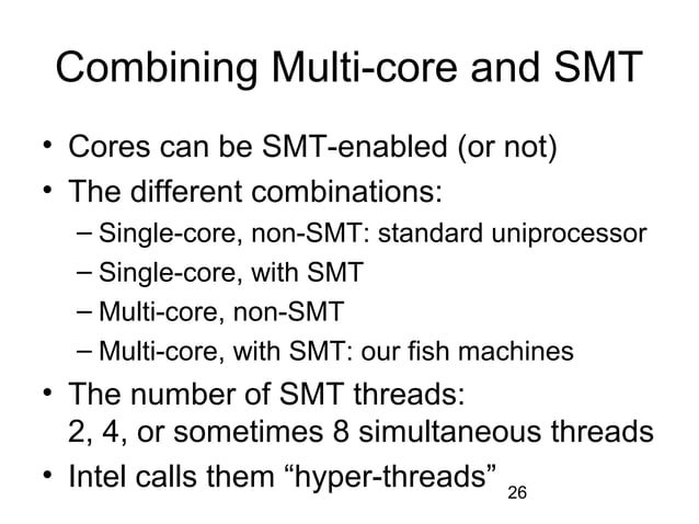 Multi core-architecture | PPT | Operating Systems | Computer Software and Applications