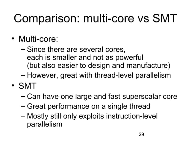 Multi Core Architecture Ppt Operating Systems Computer Software And Applications