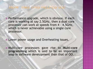 Multi core processors | PPTX