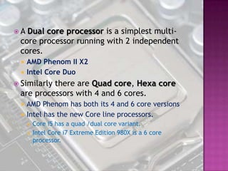 Multi core processors | PPTX