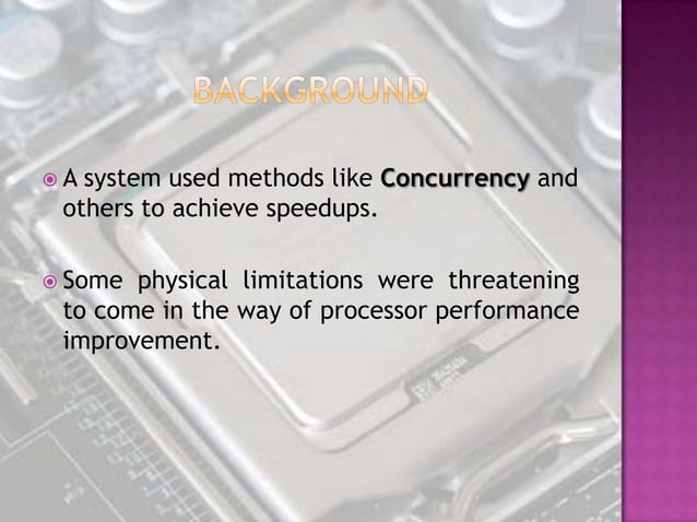 Multi core processors | PPTX | Desktops | Computing