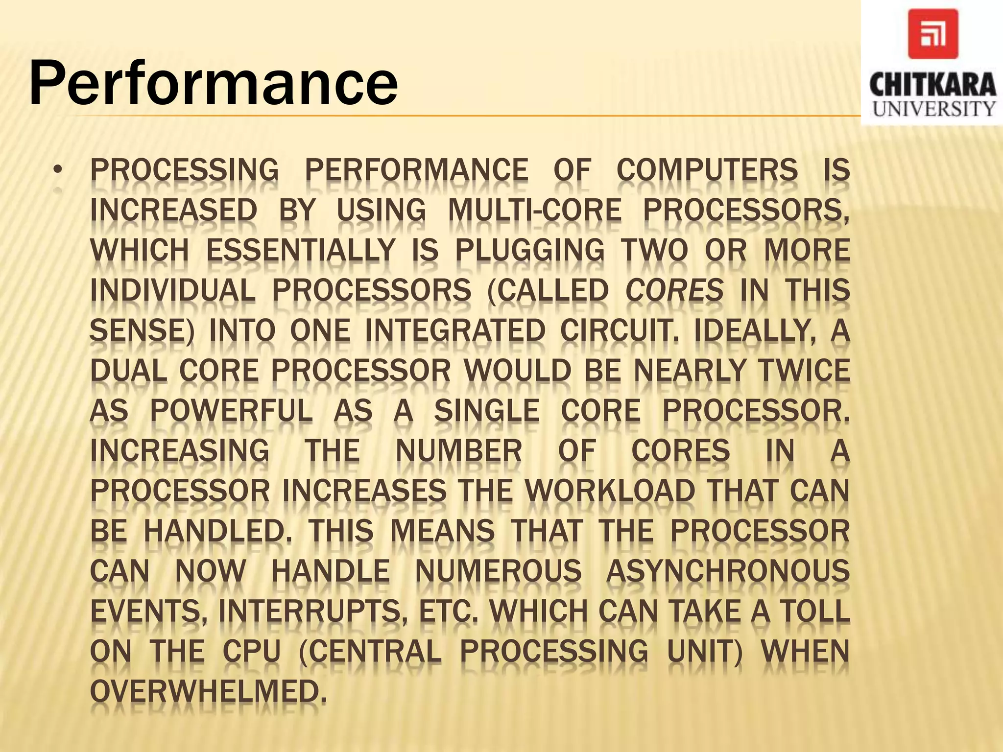 Multi Core Processors Pptx Computing Technology And Computing
