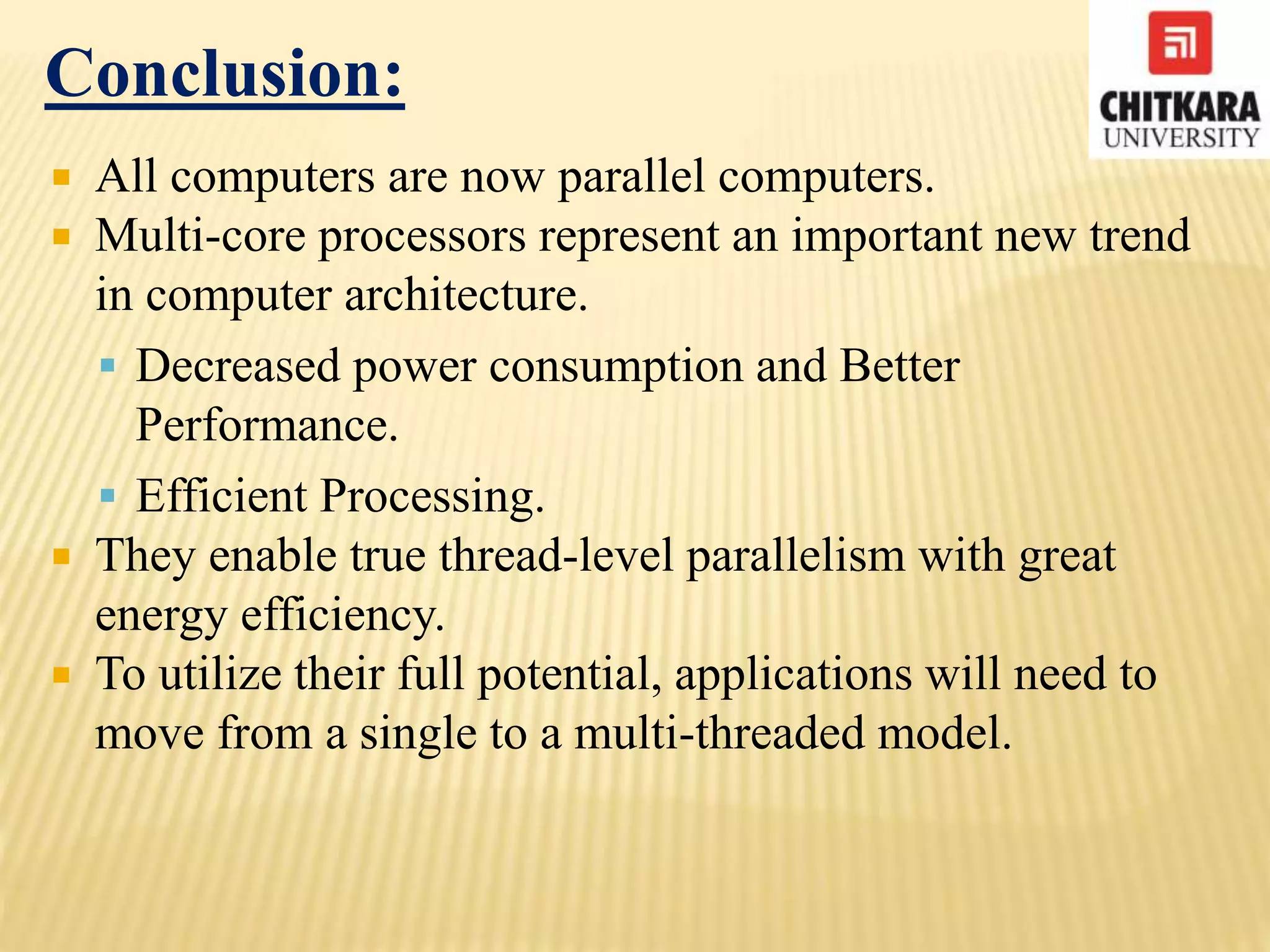 Multi Core Processors Pptx Computing Technology And Computing