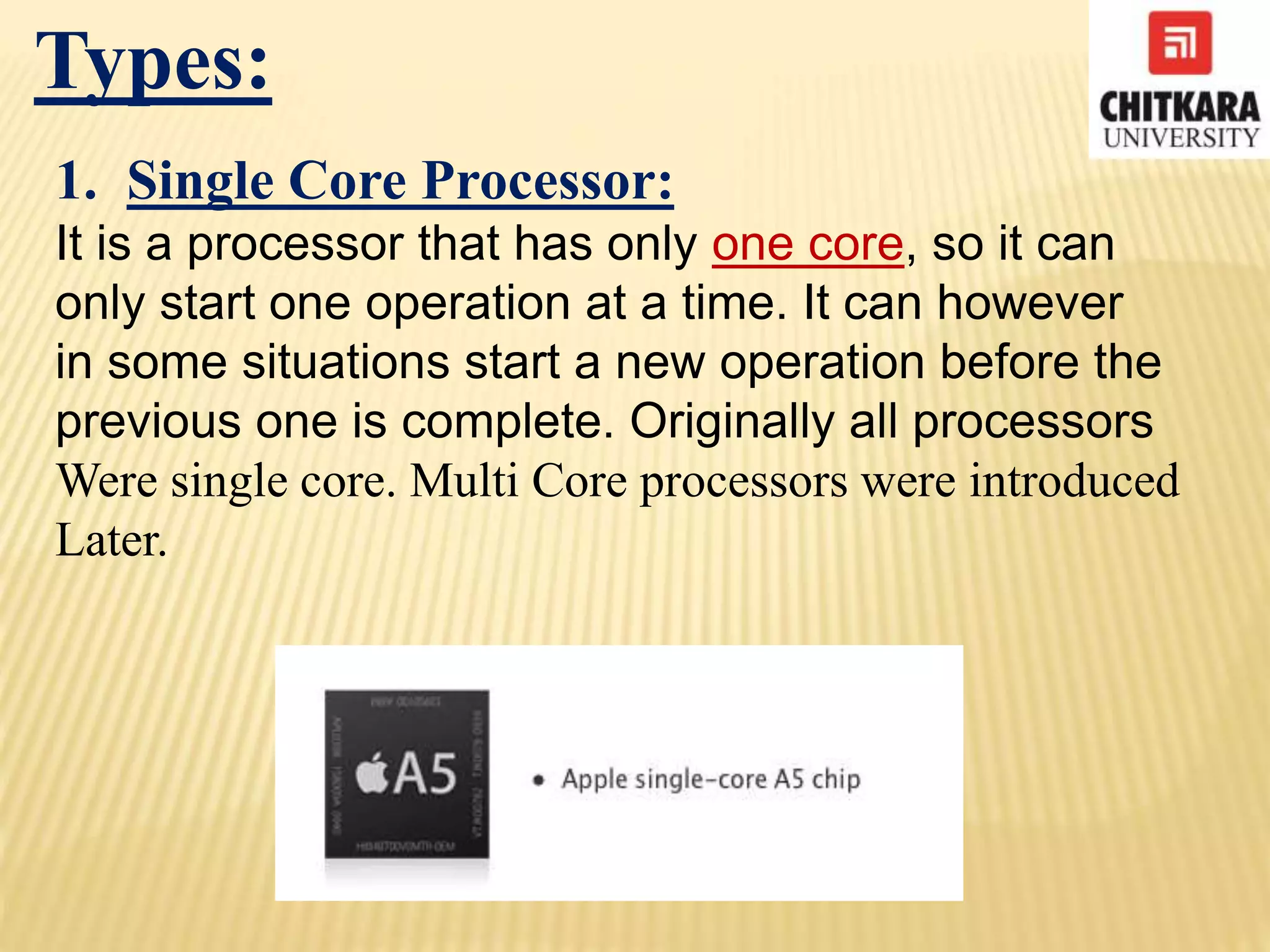 Multi core processors | PPTX | Computing | Technology & Computing