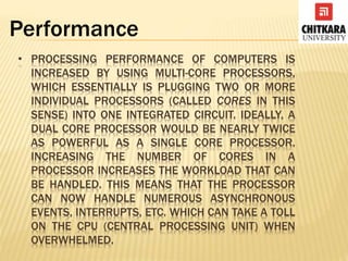 Multi core processors | PPTX