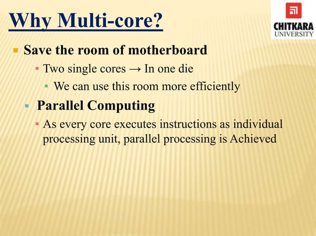 Multi core processors | PPTX | Computing | Technology & Computing