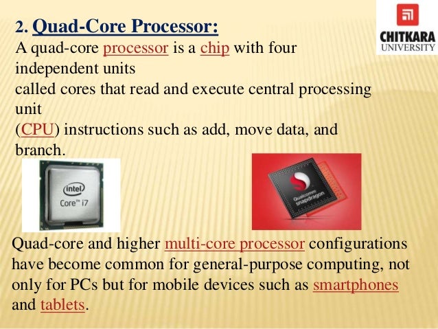 Multi core processors