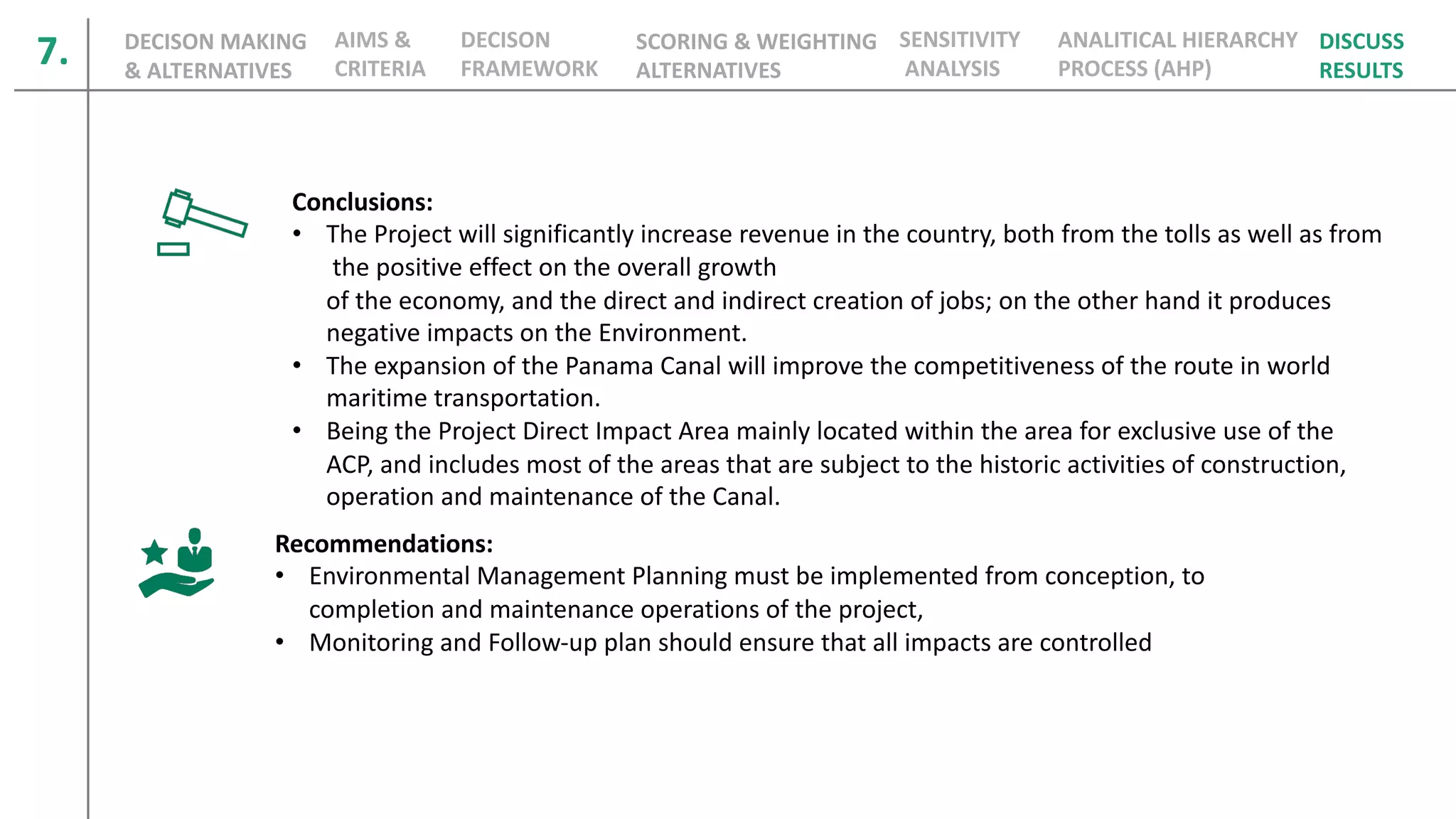 Multi-criteria decision analysis for panama canal expansion project ...
