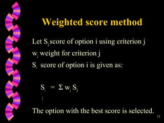 Multi criteria decision making | PPT