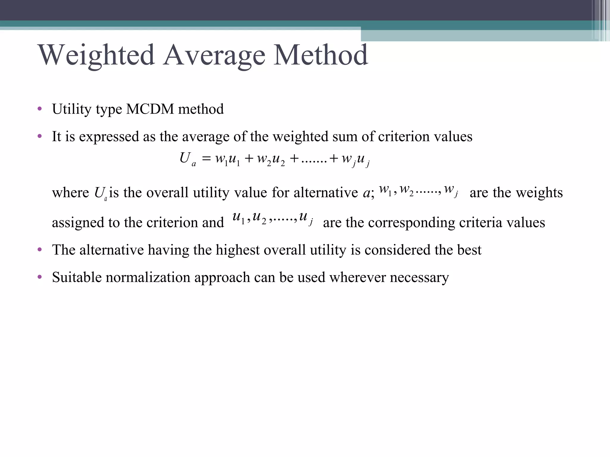 Multi criteria decision making | PPT