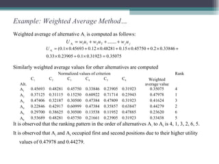 Multi criteria decision making | PPT