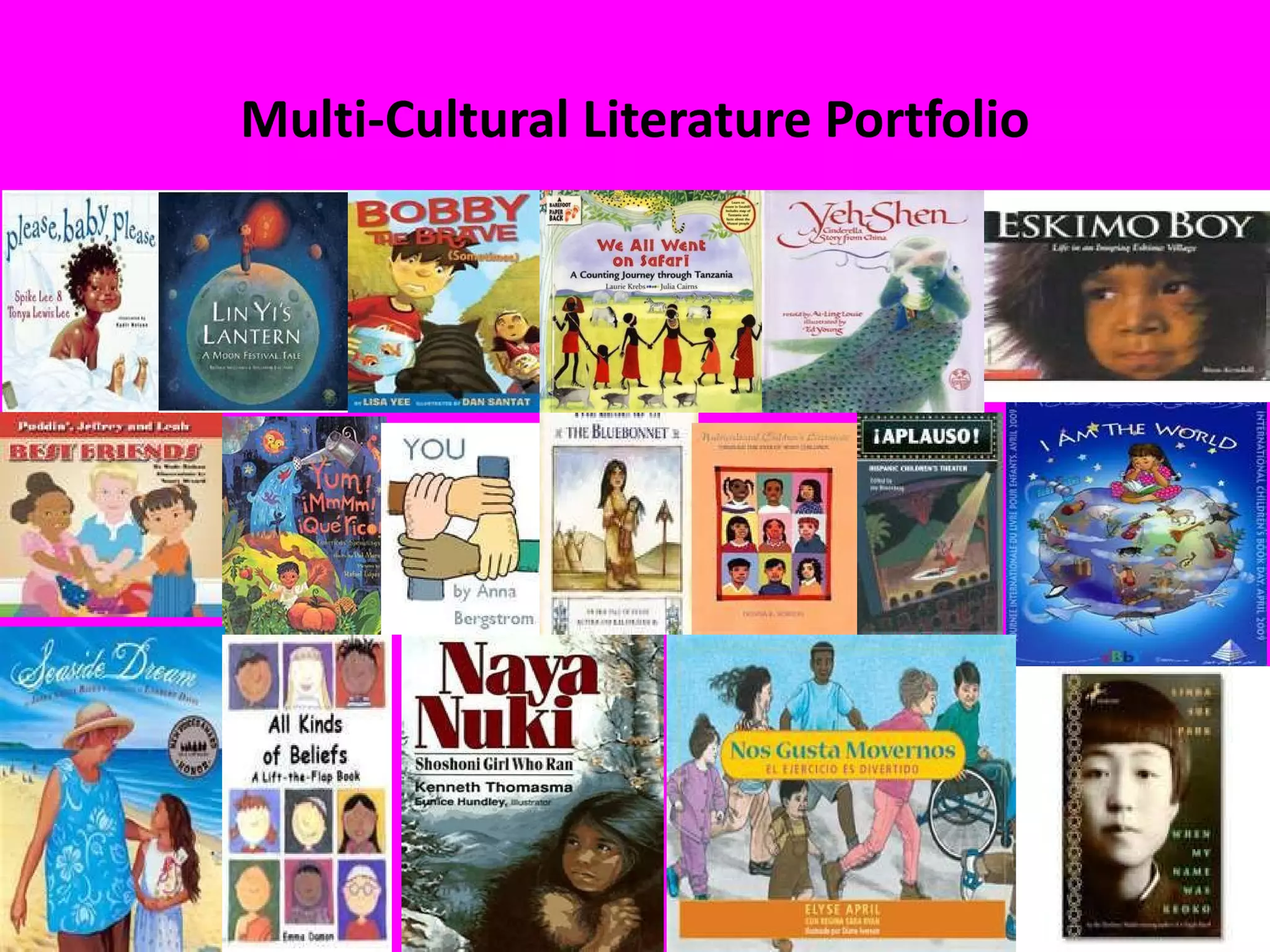 Multi cultural literature portfolio | PPT