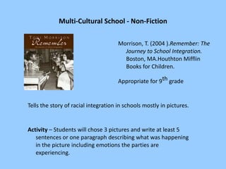 Multi cultural literature portfolio | PPT