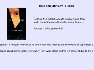 Multi cultural literature portfolio | PPT