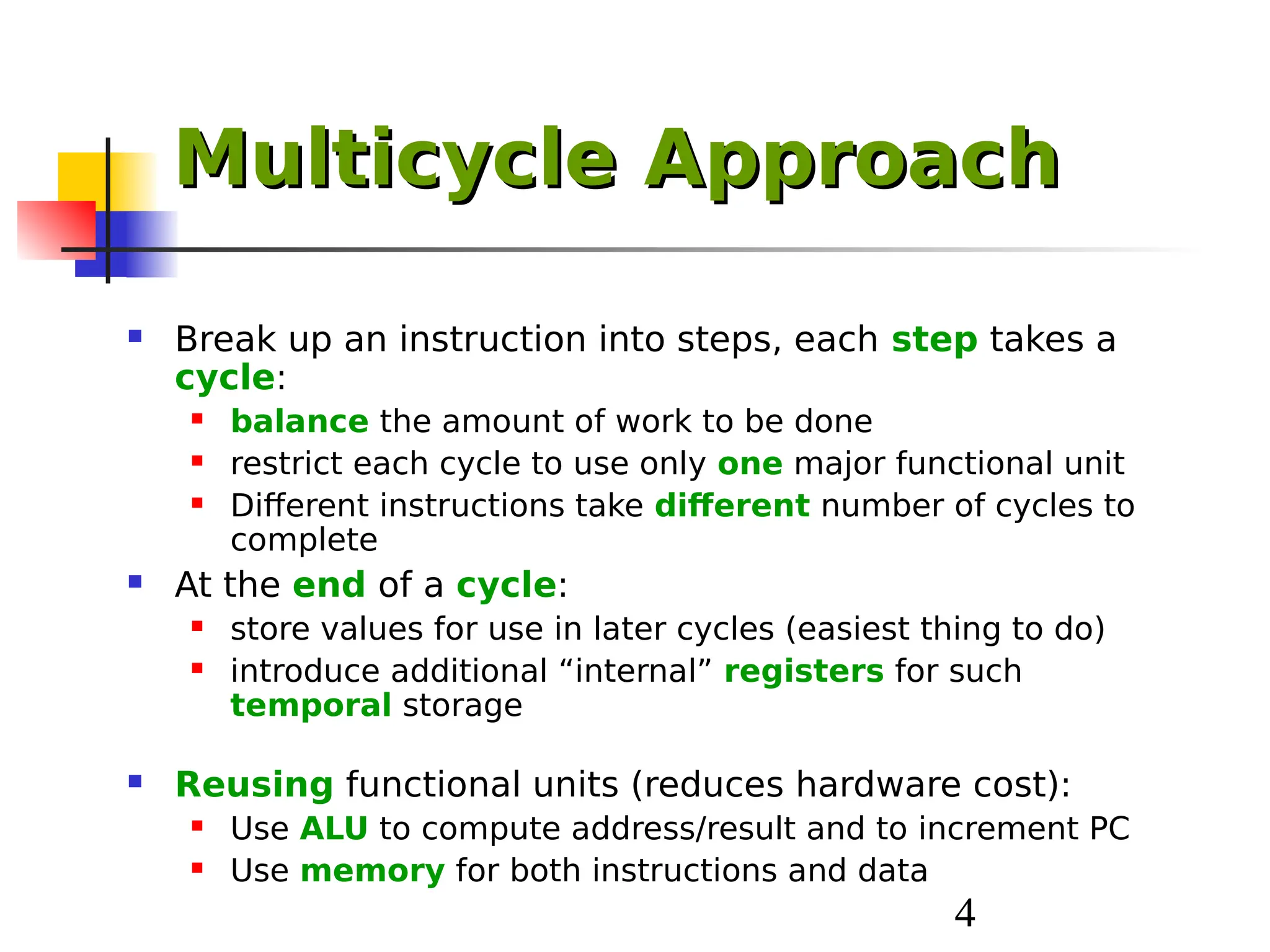 multi cycle in microprocessor 8086 sy B-tech | PDF