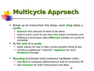 multi cycle in microprocessor 8086 sy B-tech | PDF