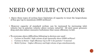 Multi cyclone dust collector | PPTX