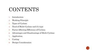 Multi cyclone dust collector | PPTX