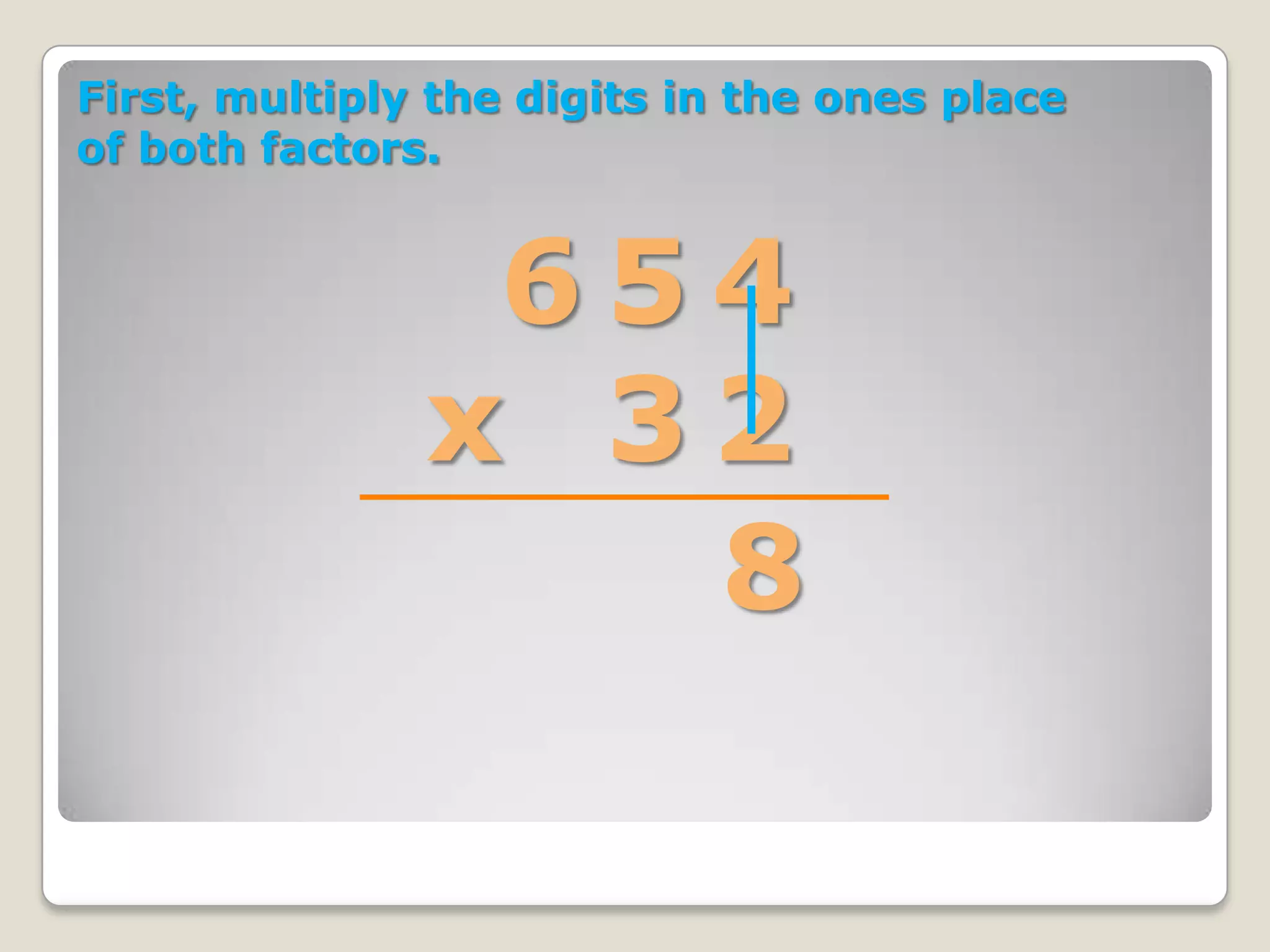Multi digit multiplication | PPTX