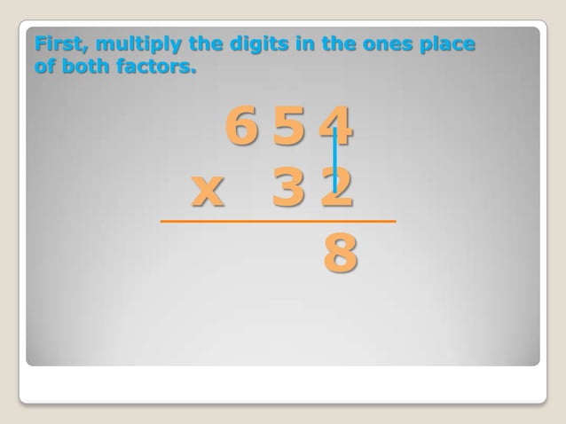 Multi digit multiplication | PPTX | Technology & Computing