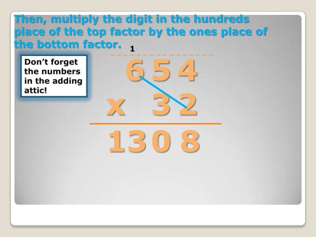 Multi digit multiplication | PPTX | Technology & Computing