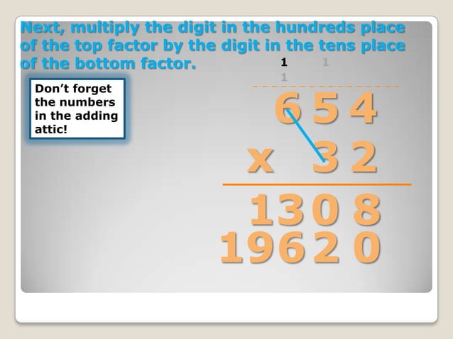 Multi digit multiplication | PPTX | Technology & Computing