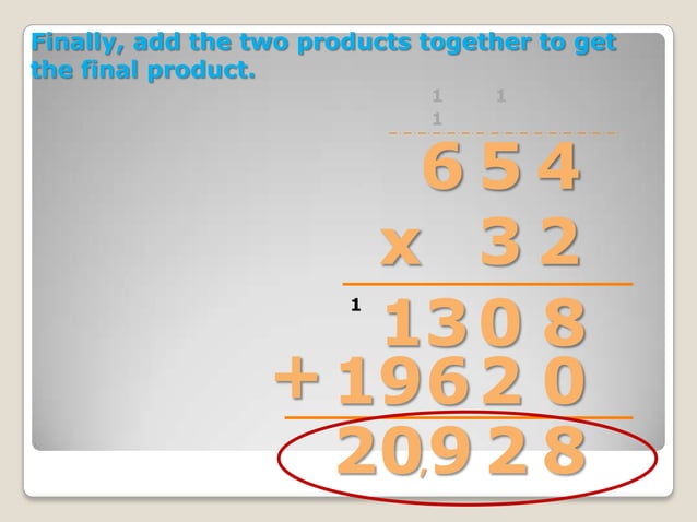 Multi digit multiplication | PPTX | Technology & Computing