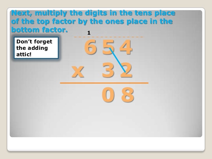 Multi digit multiplication