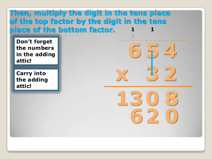 Multi digit multiplication