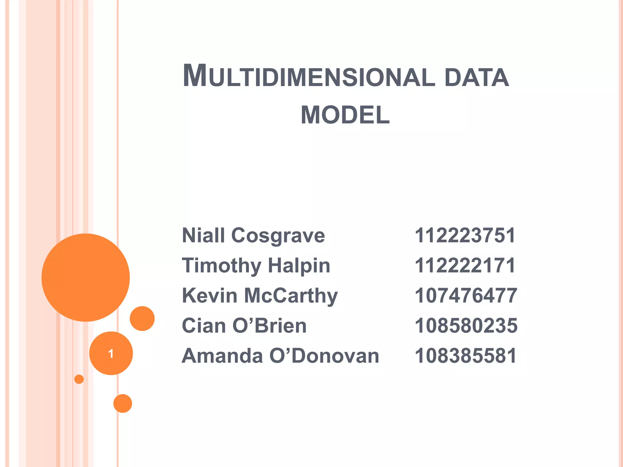 Multi dimensional model vs (1) | PPTX
