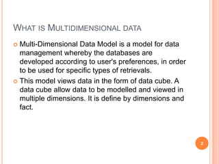 Multi dimensional model vs (1) | PPTX