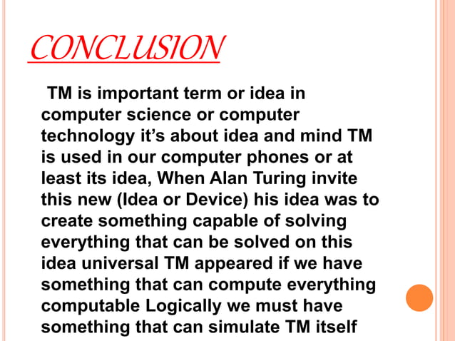 Multi Dimensional Turing Machine Pptx Computing Technology