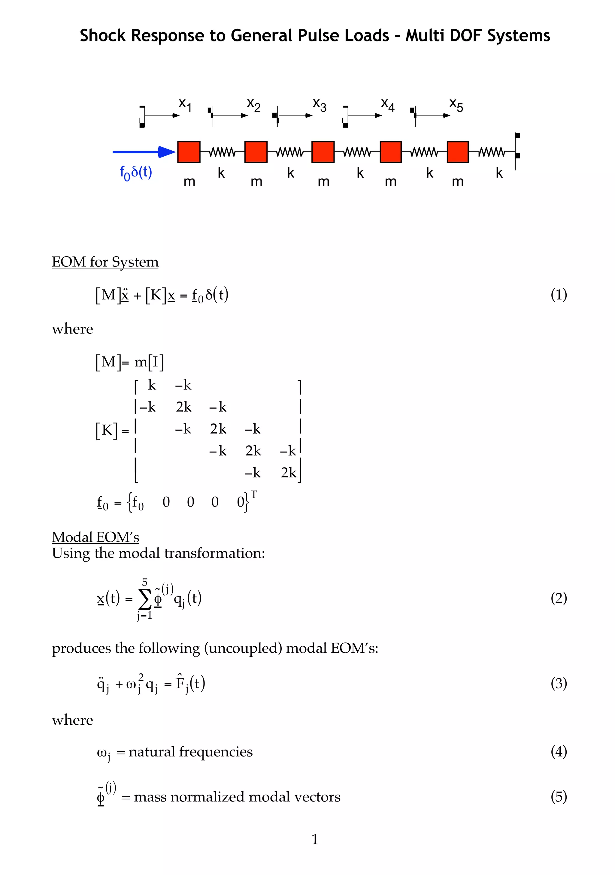 Multi dof modal analysis free | PDF