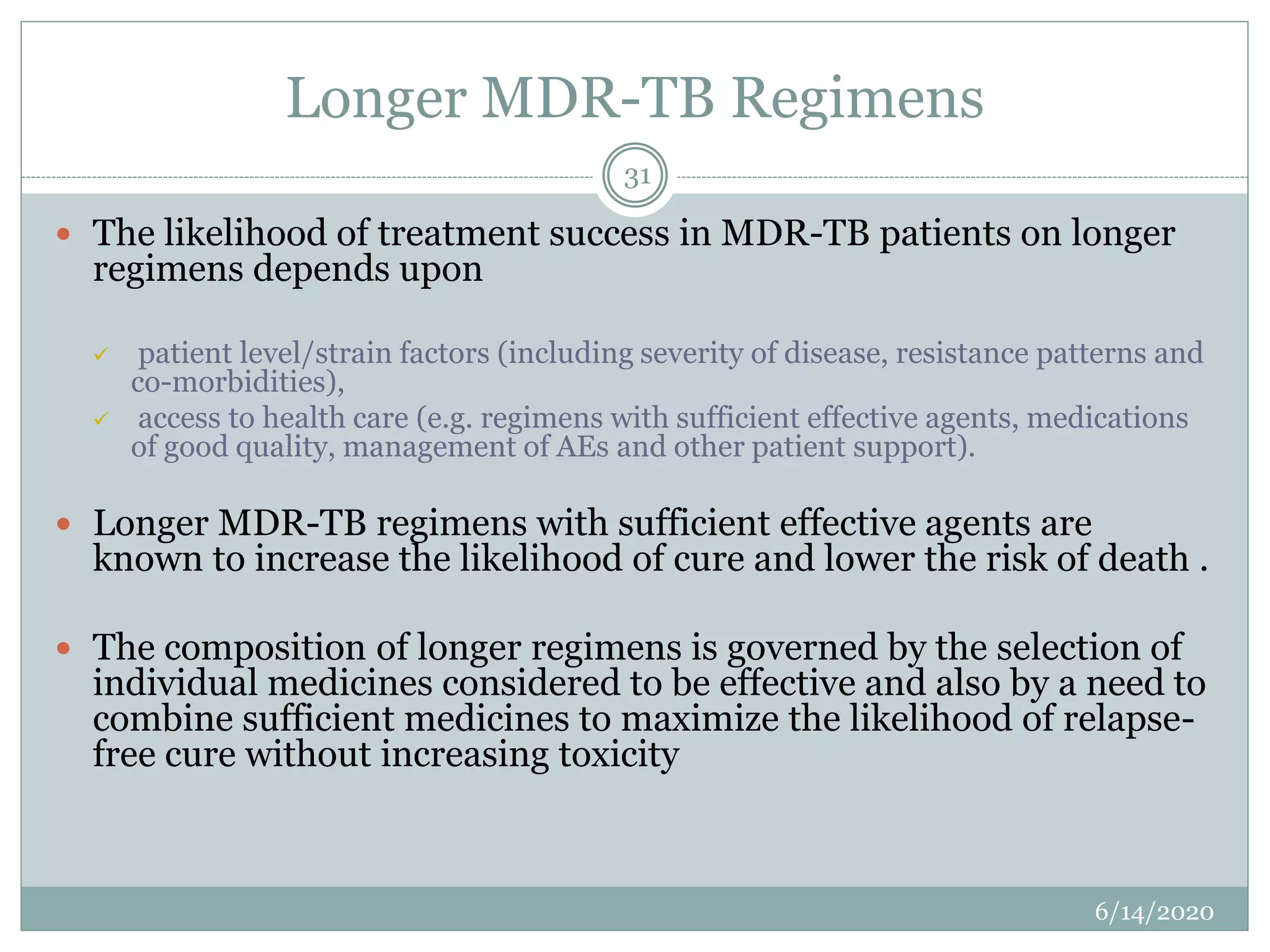 Multi drug resistant tuberculosis | PPTX