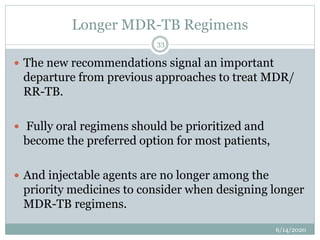 Multi drug resistant tuberculosis | PPTX