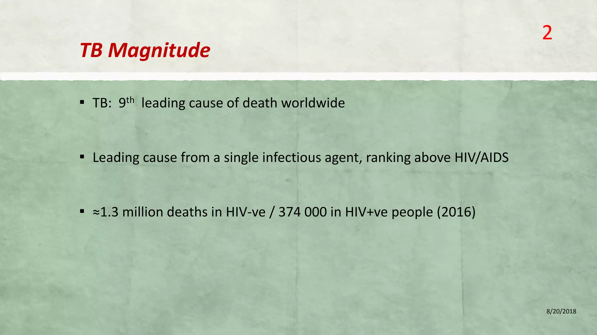 Multi drug resistant tuberculosis | PPTX