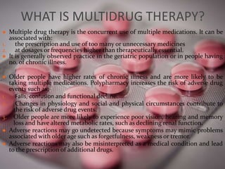 Multiple drug therapy | PPTX