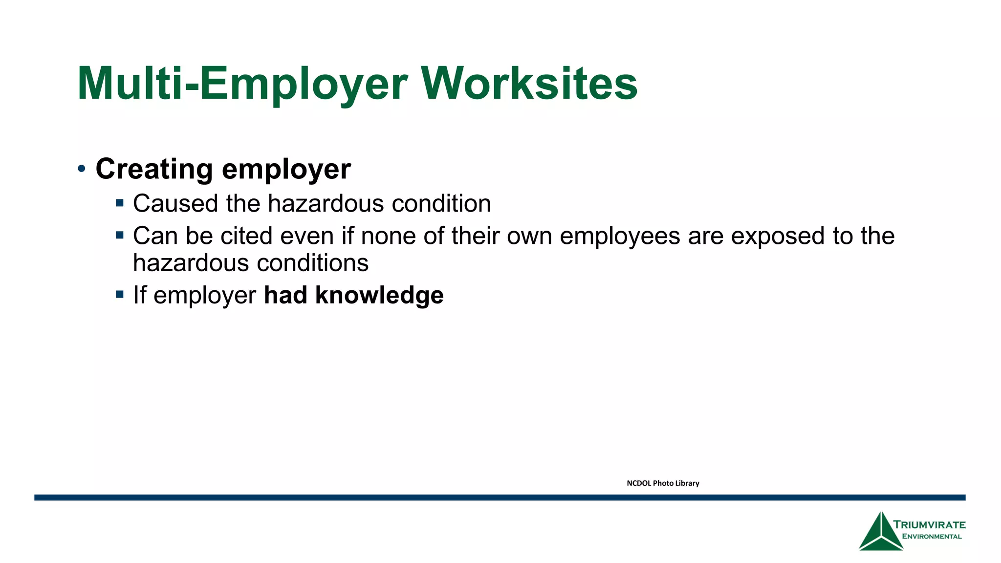 Decoding the OSHA Regulations for Multi-Employer Worksites | PDF