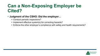 Decoding the OSHA Regulations for Multi-Employer Worksites | PDF